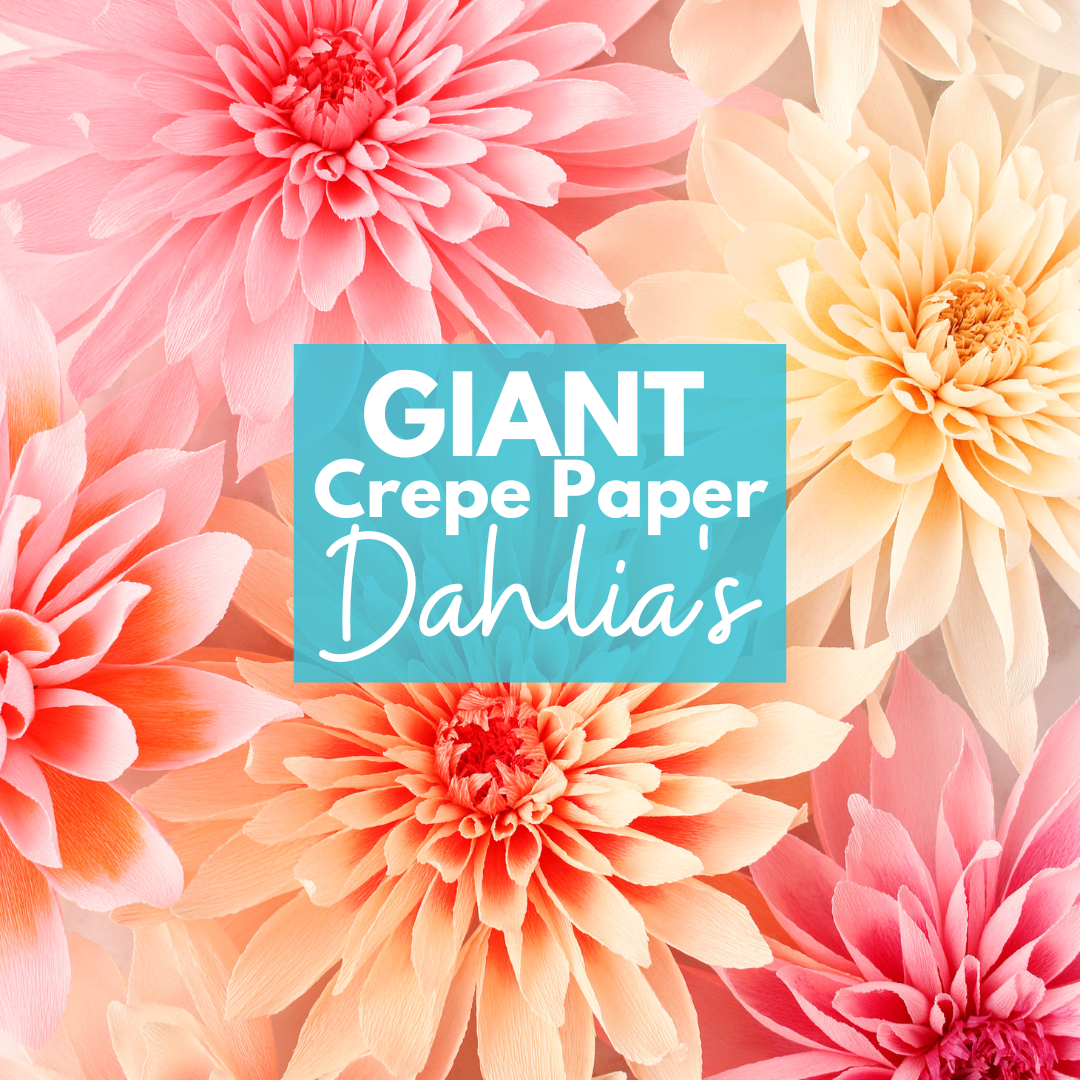 Oversized Crepe Paper Dahlia SVG Cut File & Ad-Free Printable Tutorial ...
