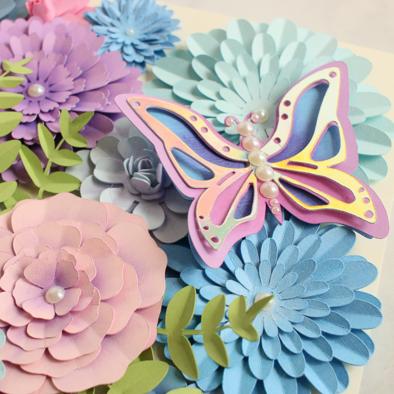 Layered Flower Shadow Box- SVG Cut File & Ad-Free Printable Tutorial ...