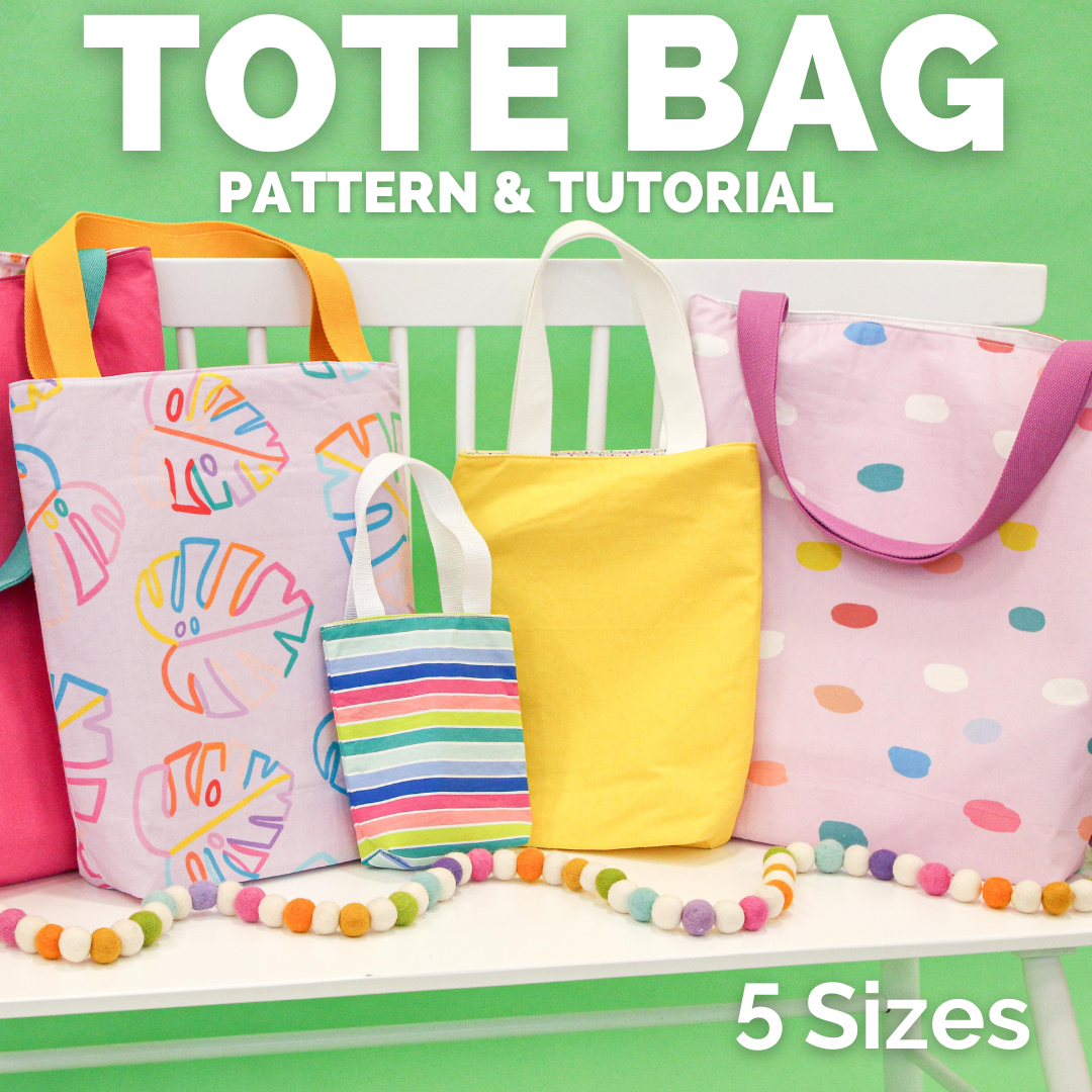 Tote Bag Sewing Pattern – Sweet Red Poppy