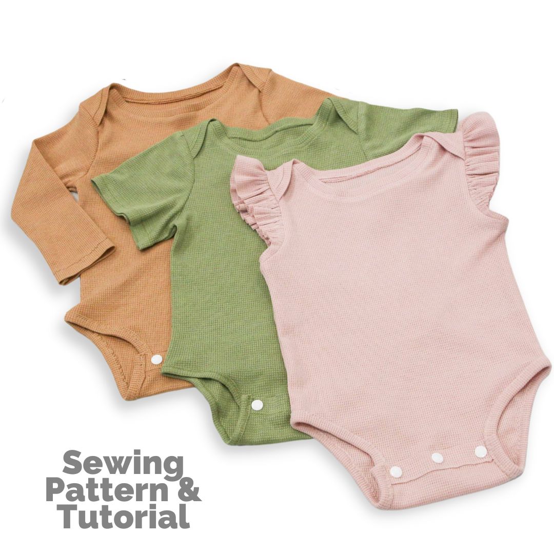Baby Bodysuit Onesie Sewing Pattern – Sweet Red Poppy