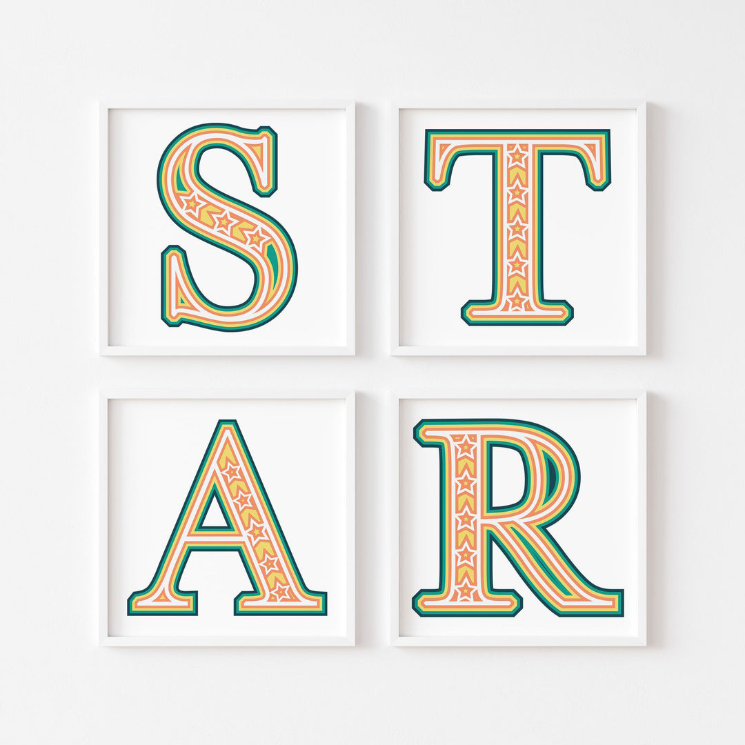 Star Alphabet Cut Files – Sweet Red Poppy