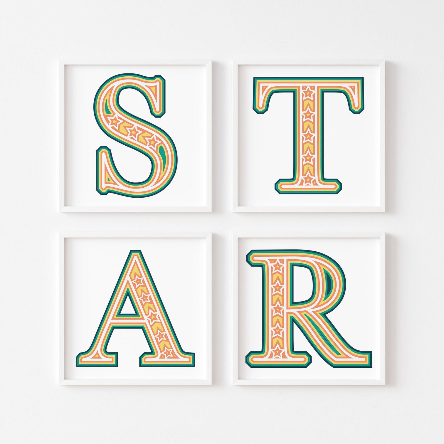 Star Alphabet Cut Files – Sweet Red Poppy