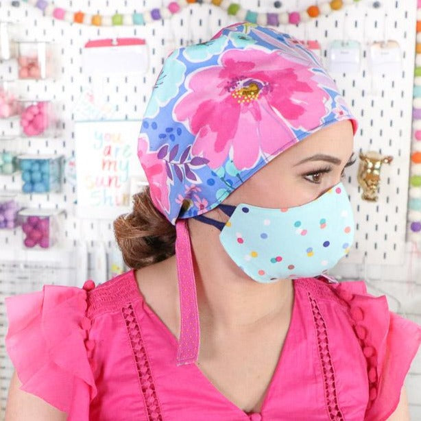 Scrub Cap PDF Sewing Pattern – Sweet Red Poppy