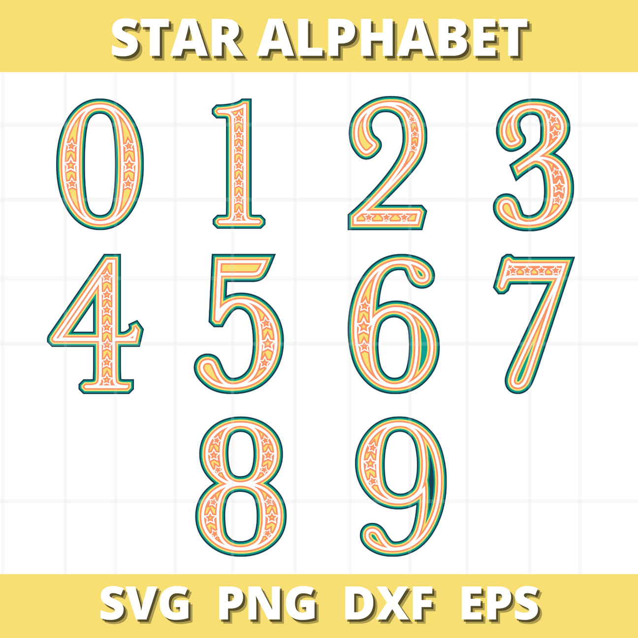 Star Alphabet Cut Files – Sweet Red Poppy